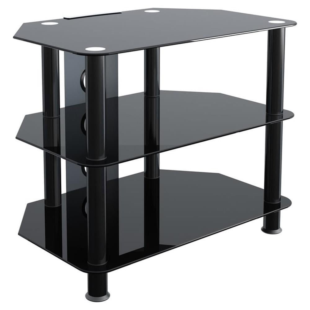 Pemberly Row Steel TV Stand with Cable Management for up to 32" TVs in ...