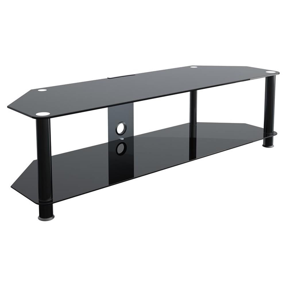 Pemberly Row Steel TV Stand with Cable Management for up to 65" TVs in ...