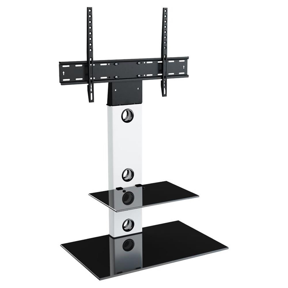 Pemberly Row Steel TV Stand with TV Mount Column for 32" to 65" TV ...