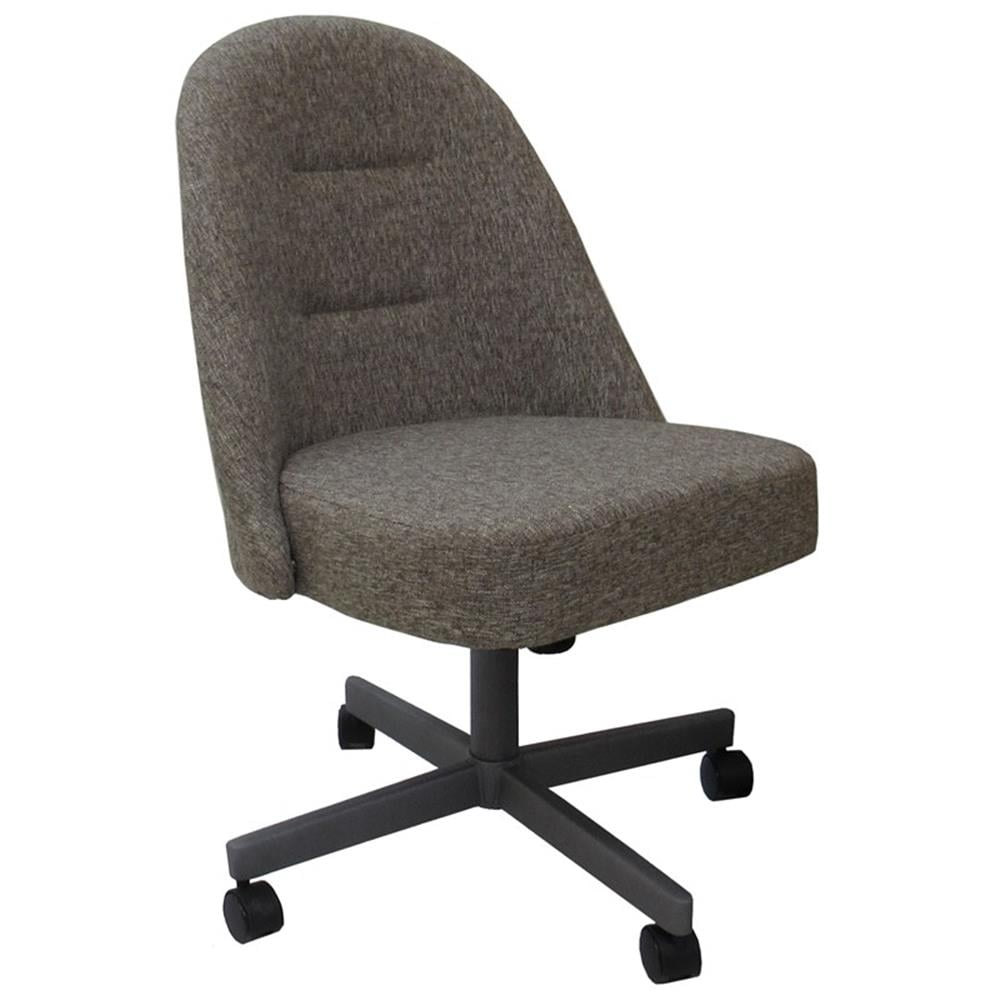 Pemberly Row Swivel Metal Dining Caster Chair - Mojave Gray - Gray ...