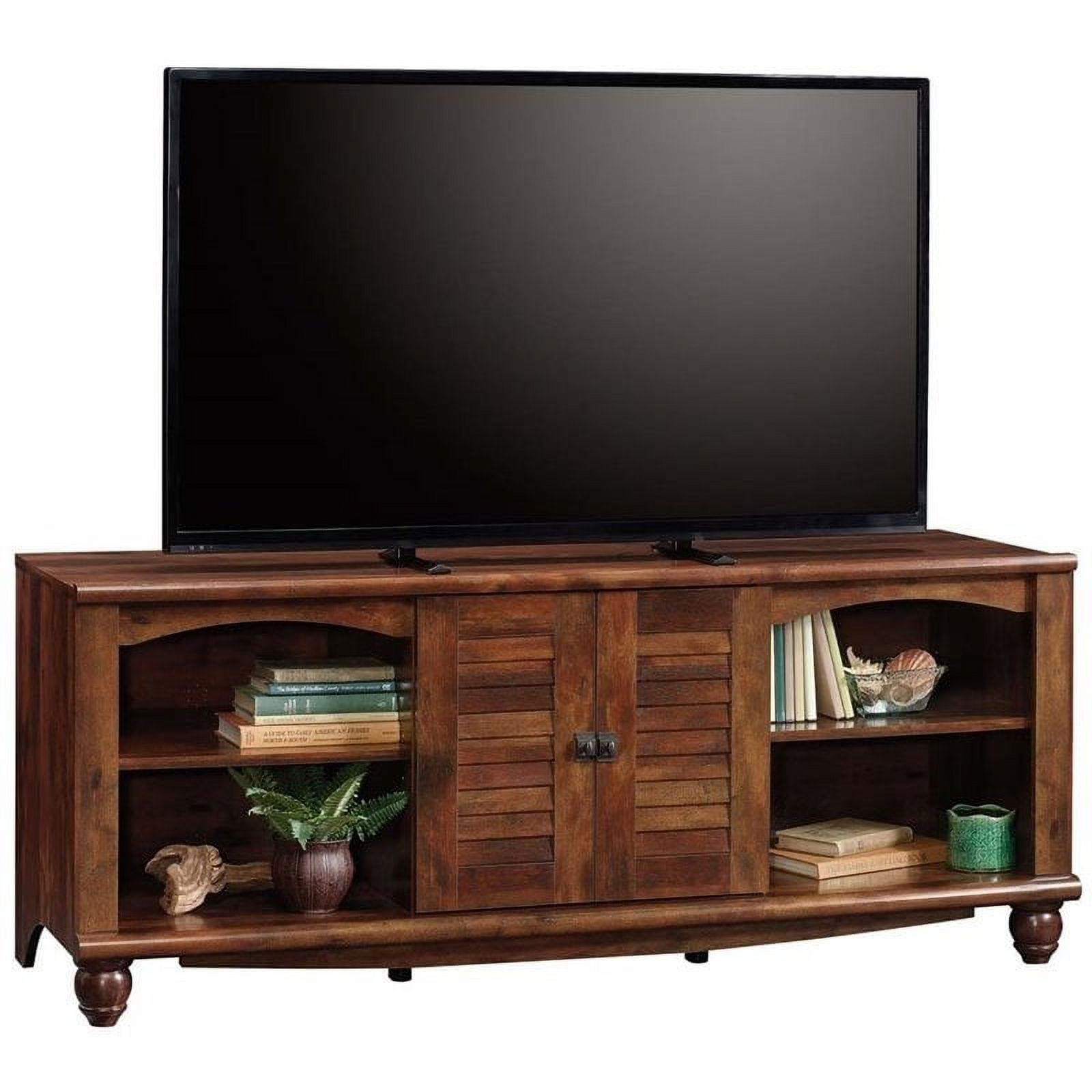 Pemberly Row TV Stand in Curado Cherry - Walmart.com