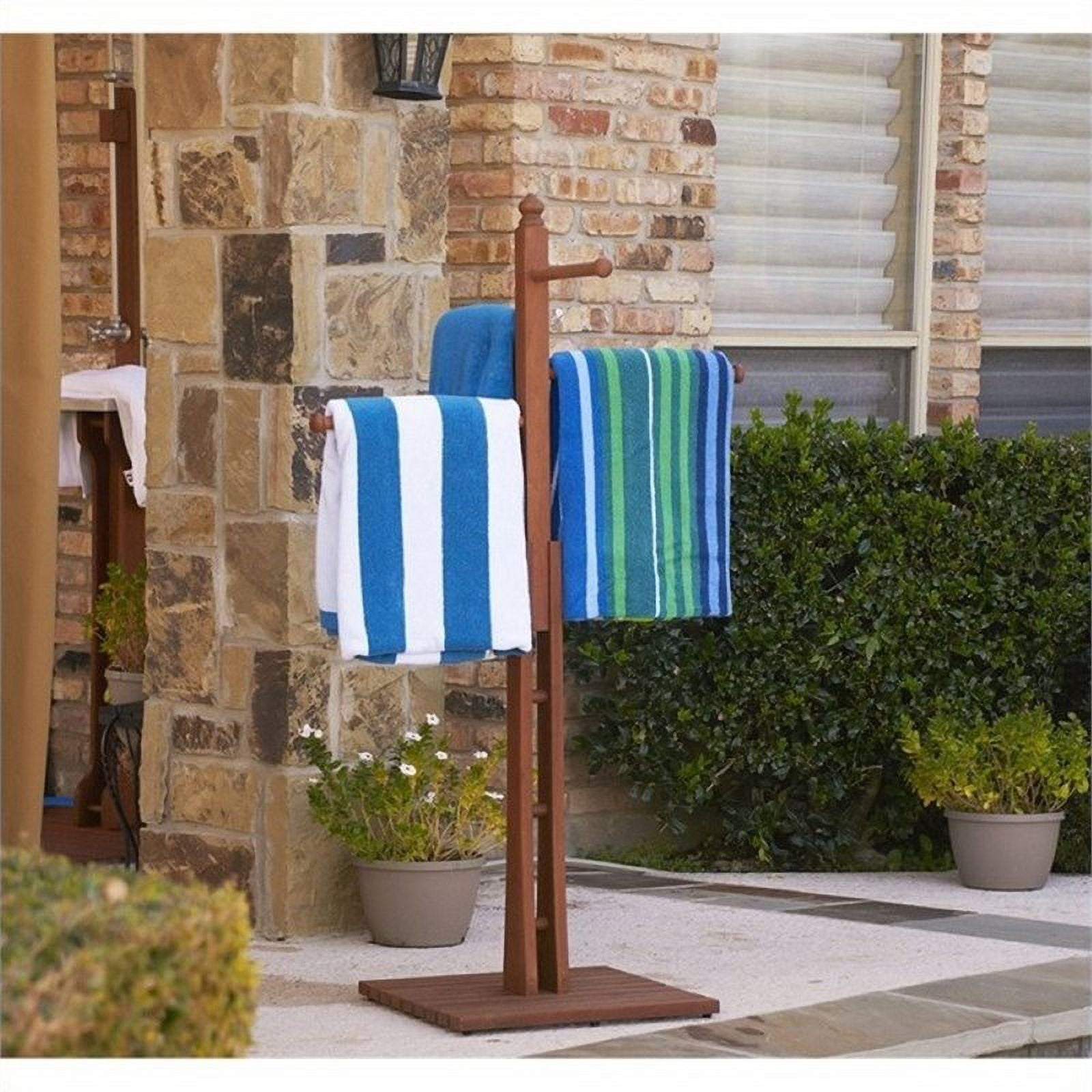 Pemberly Row Towel Rack in Natural - Walmart.com
