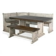 Pemberly Row Traditional Breakfast Nook Set in Gray and Brown - Walmart.com