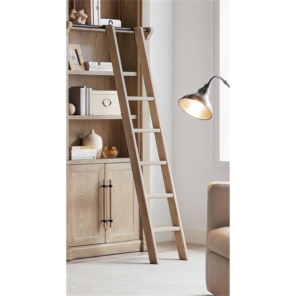 Pemberly Row Traditional Decorative Solid Wood Ladder in Brown ...