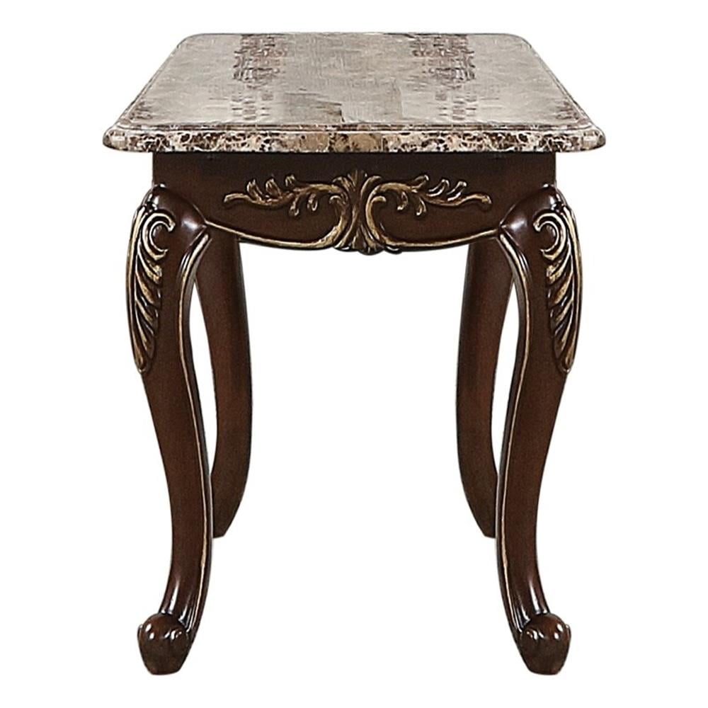 Pemberly Row Traditional End Table made with Wood in Cherry Finish ...