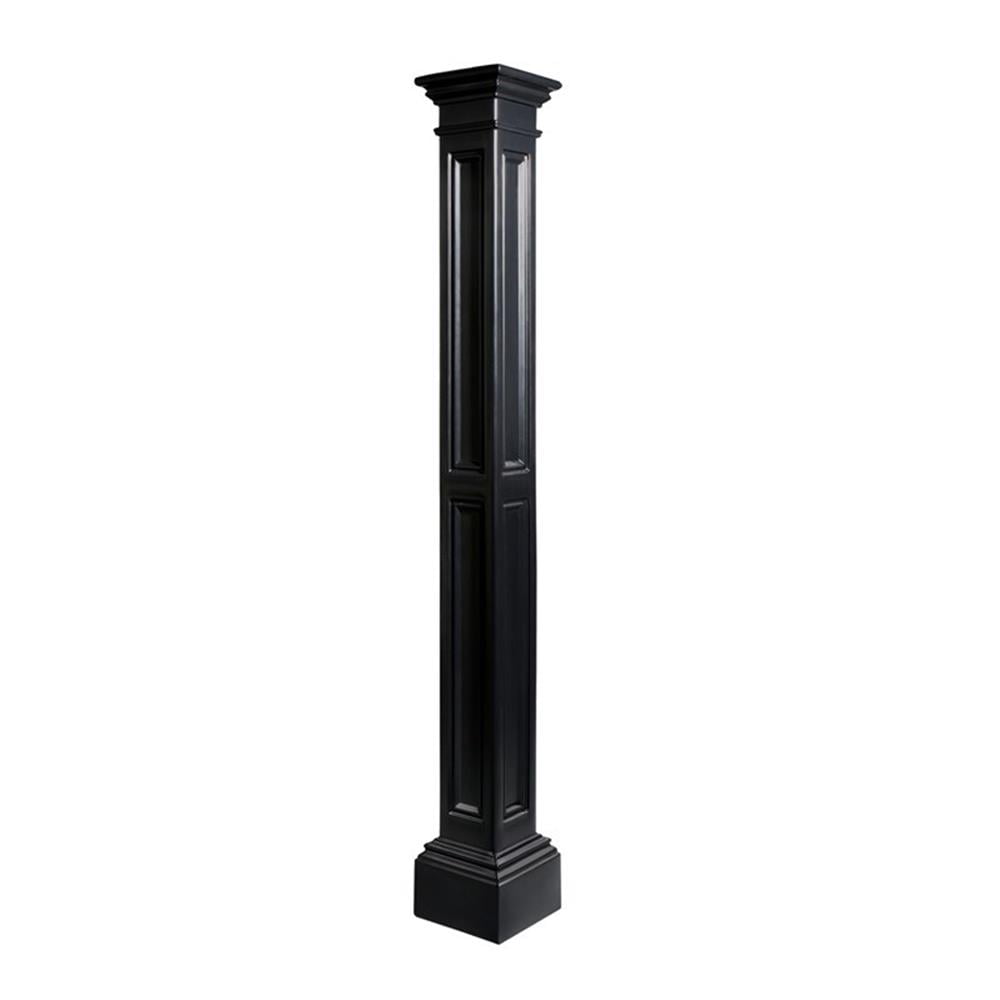 Pemberly Row Traditional Plastic Lamp Post without Mount in Black ...