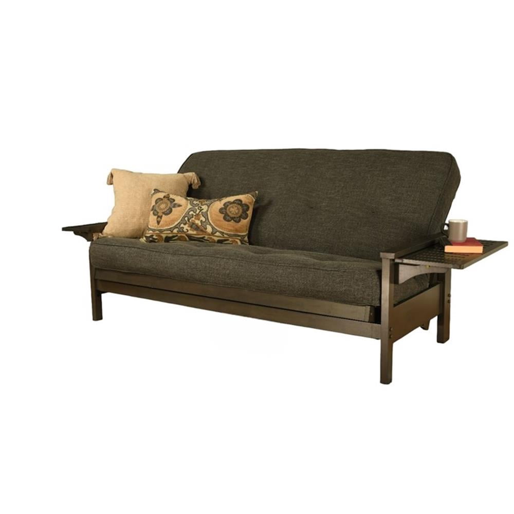 Pemberly Row Traditional Sofa Sleeper Includes Linen Charcoal Gray ...