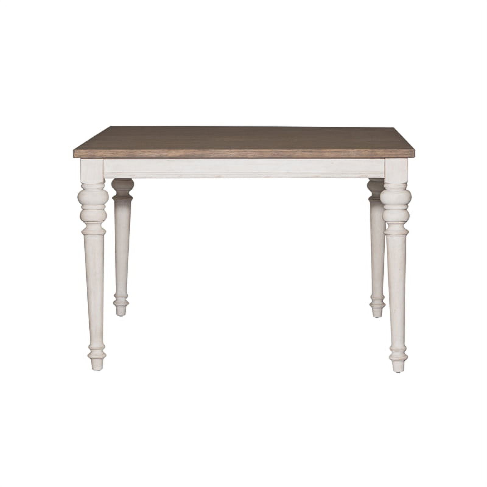 Pemberly Row Traditional Wood Gathering Table in Oak - Walmart.com