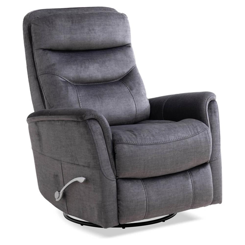 Pemberly Row Transitional 34.5"W Fabric Swivel Glider Recliner in Capri ...