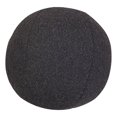 Pemberly Row Transitional Accent Black Finish Boucle 9" Pillow ...