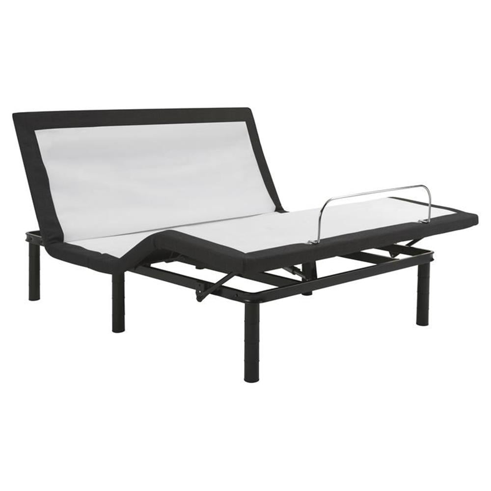 Pemberly Row Metal Model P Adjustable Full Bed Base in Black - Walmart.com