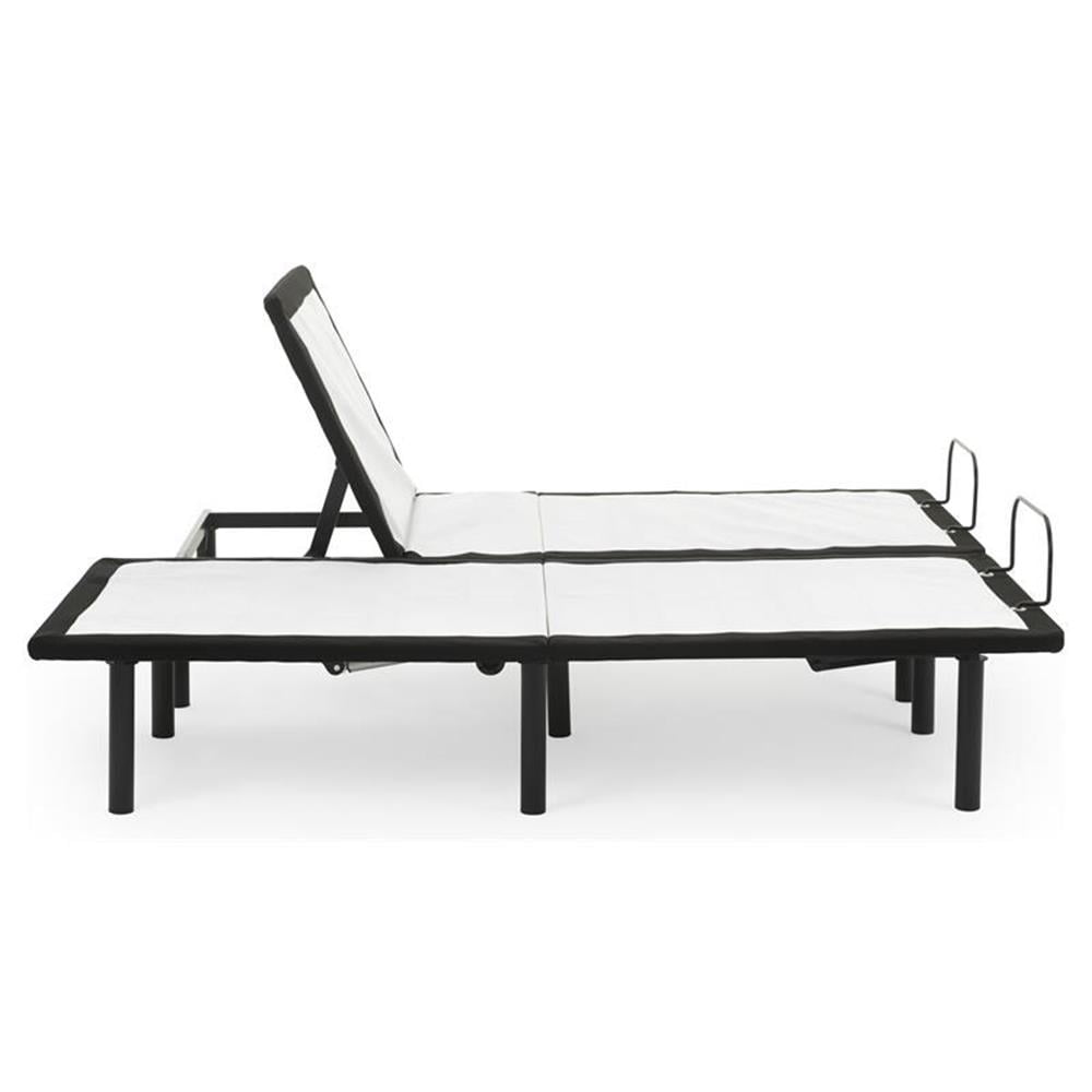 Pemberly Row Adjustable King Split Bed Base, Metal, Black, Head Up/Down ...