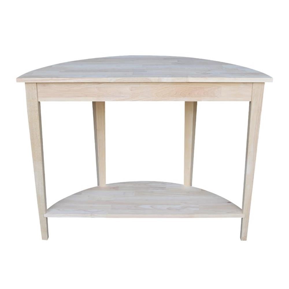 Pemberly Row Transitional Unfinished Half Moon Console Table - Walmart.com