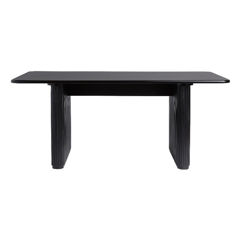 Pemberly Row Vertical Reeded Wood Plinth-Base Dining Table - 68 Inch ...