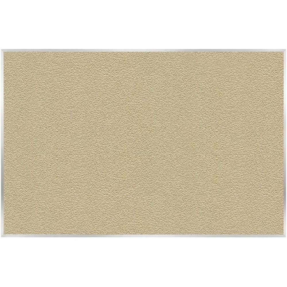 Pemberly Row Vinyl 4' x 6' Bulletin Board with Aluminum Frame in ...