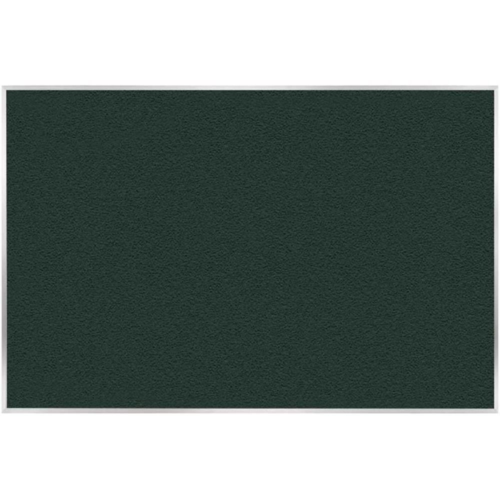 Pemberly Row Vinyl 4' x 6' Bulletin Board with Aluminum Frame in Ebony ...