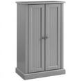Pemberly Row Wood Accent Cabinet with Cabinet Doors in Distressed Gray ...