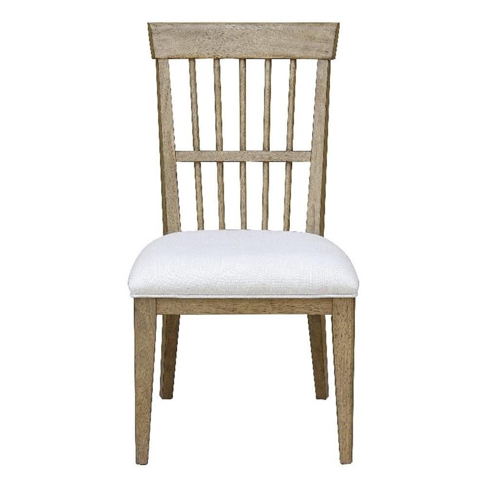 Pemberly Row Wood Back Side Chair in Natural Wood Finish by Pemberly ...