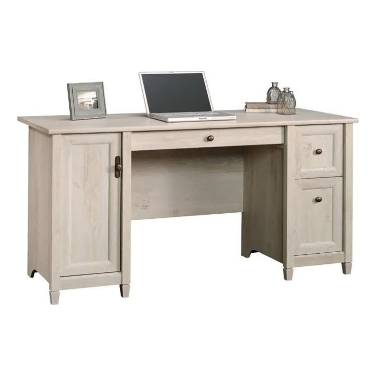 Pemberly Row Wood Computer Desk with Computer Storage and Keyboard ...