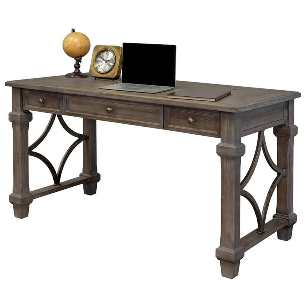 Pemberly Row Wood Writing Desk Writing Table Office Desk Gray - Walmart.com