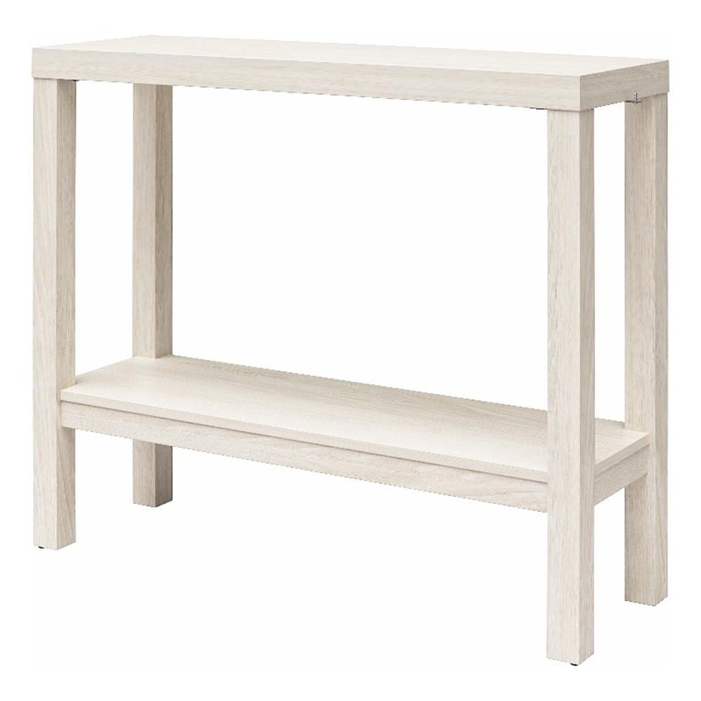 Pemberly Row Wrap-Around Sofa Accent Tables Bundle of Two in White Oak ...