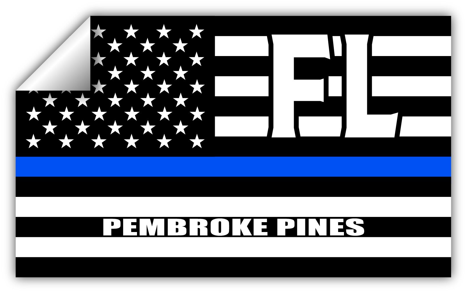 Pembroke Pines FL Florida Broward County Thin Blue Line Stealthy USA ...