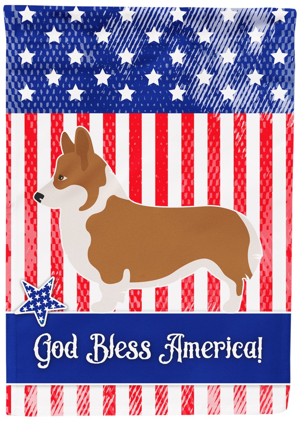 Pembroke Welsh Corgi American Flag - Walmart.com