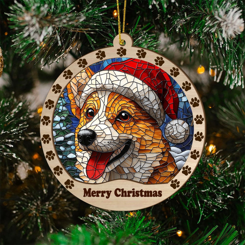 Pembroke Welsh Corgi Christmas Dog Ornament, Pembroke Welsh Corgi Dog ...