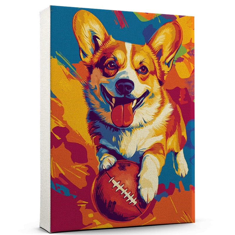 Pembroke Welsh Corgi Dog American Football Poster – Funny Pembroke ...