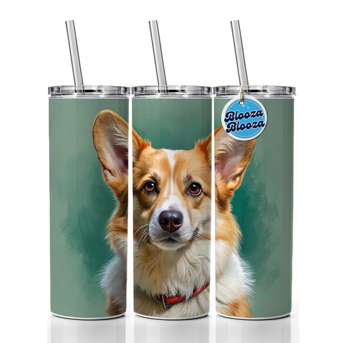 Pembroke Welsh Corgi Dog Illustration 20oz Insulated Water Bottle ...