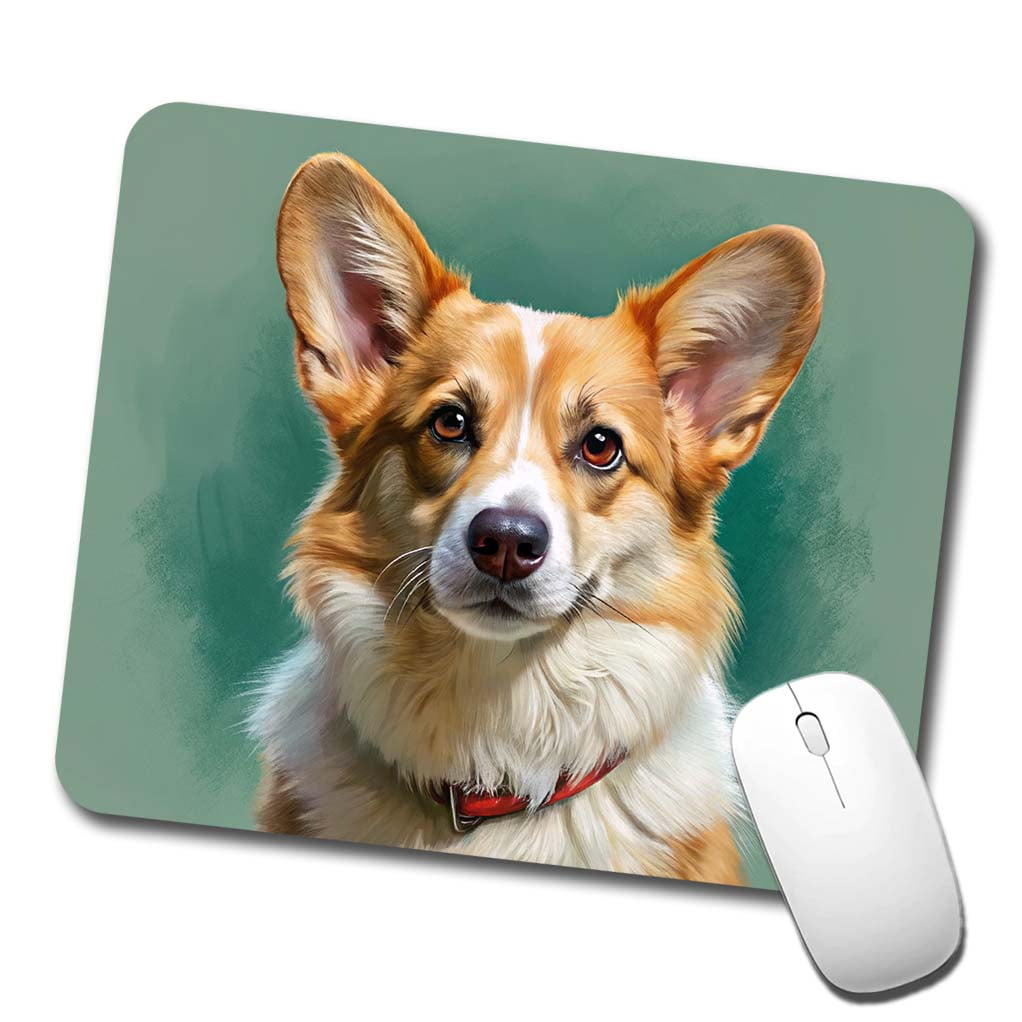 Pembroke Welsh Corgi Dog Illustration Mouse Pad Low Profile Gaming Mat ...