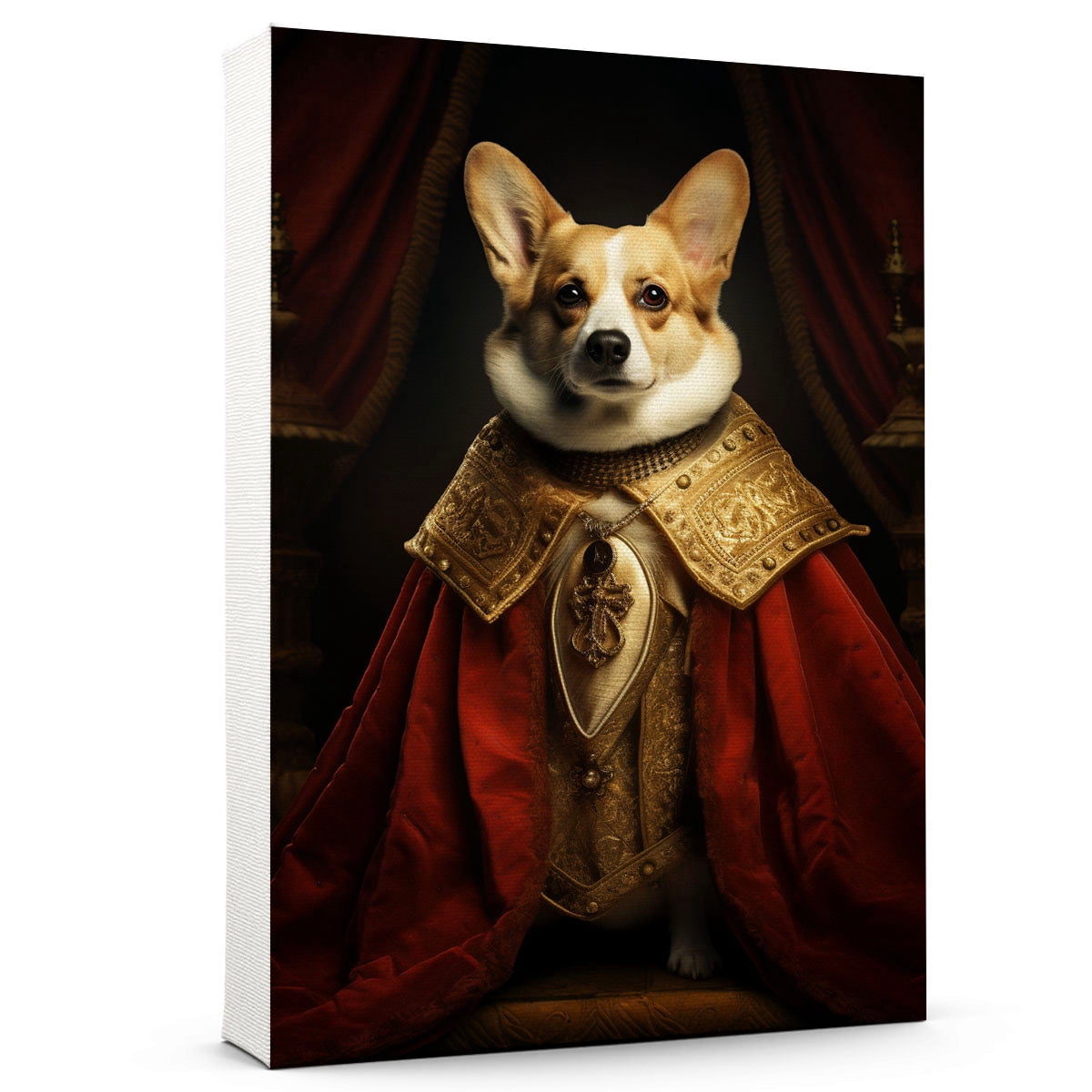 Pembroke Welsh Corgi Pet Portrait in a Royal Costume Dog in a Costume ...