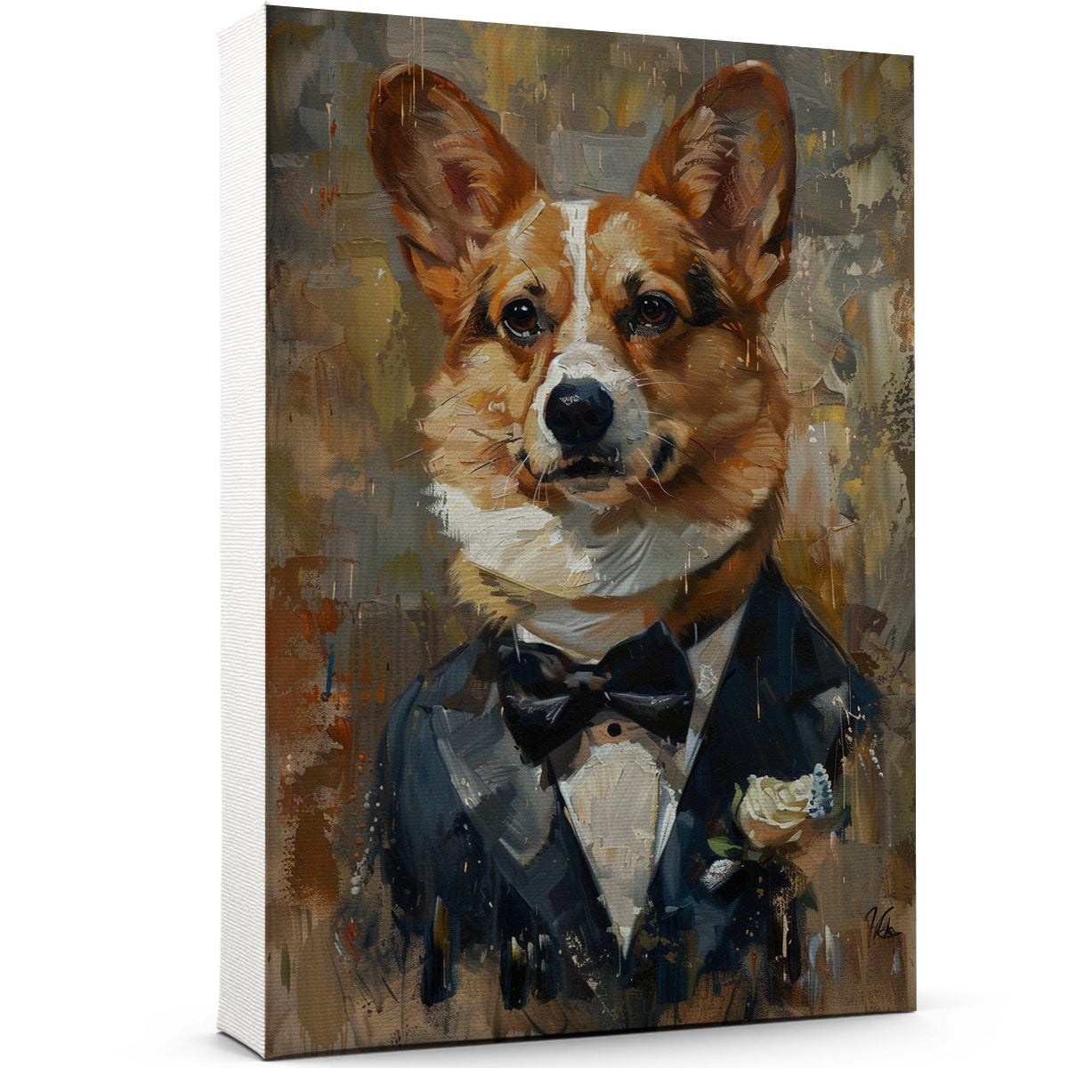 Pembroke Welsh Corgi Wall Art Abstract Dog Posters - Pembroke Welsh ...