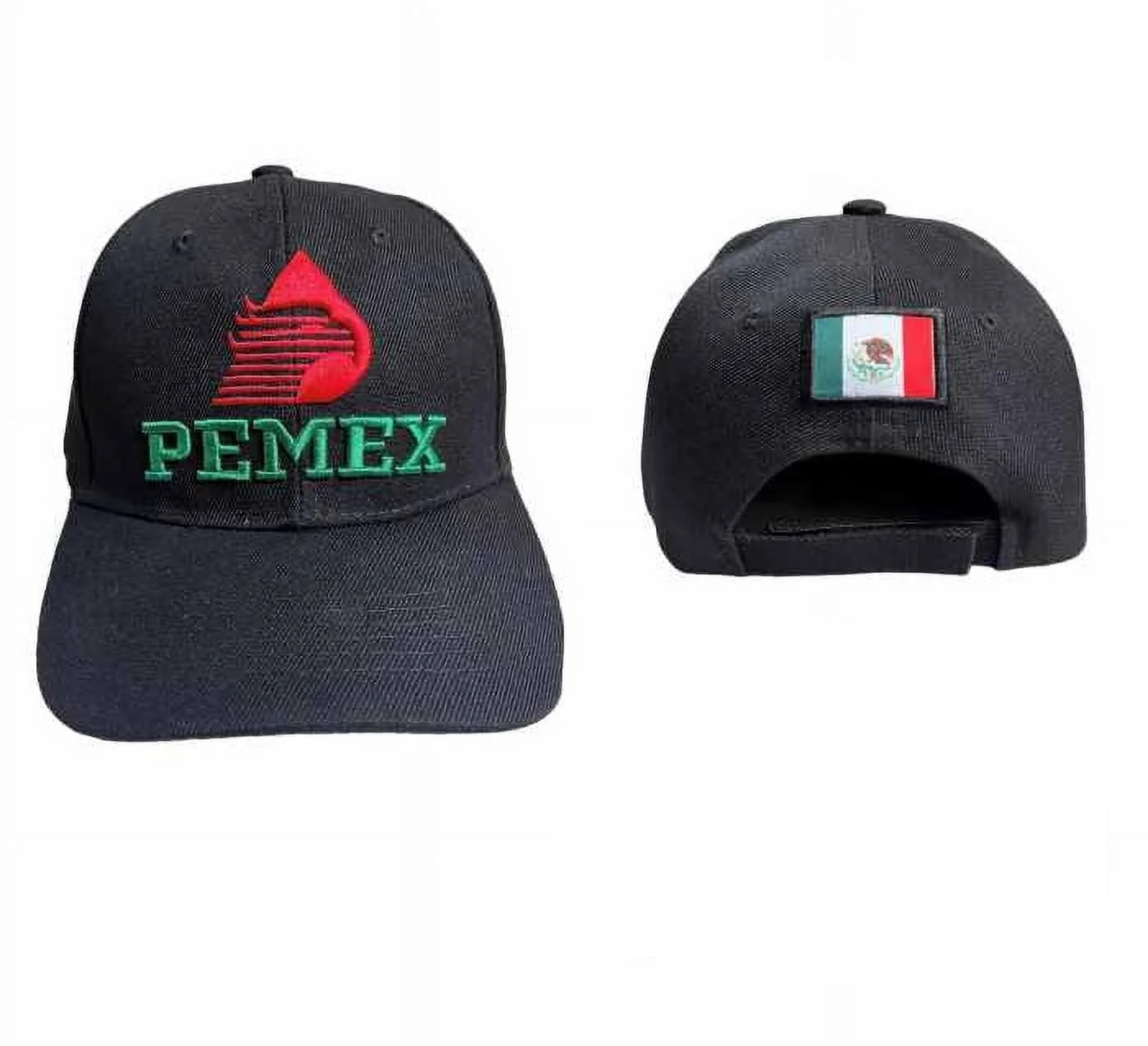 Pemex Mexican Baseball Cap Embroidered - Black Color - Uni-Sex Style ...