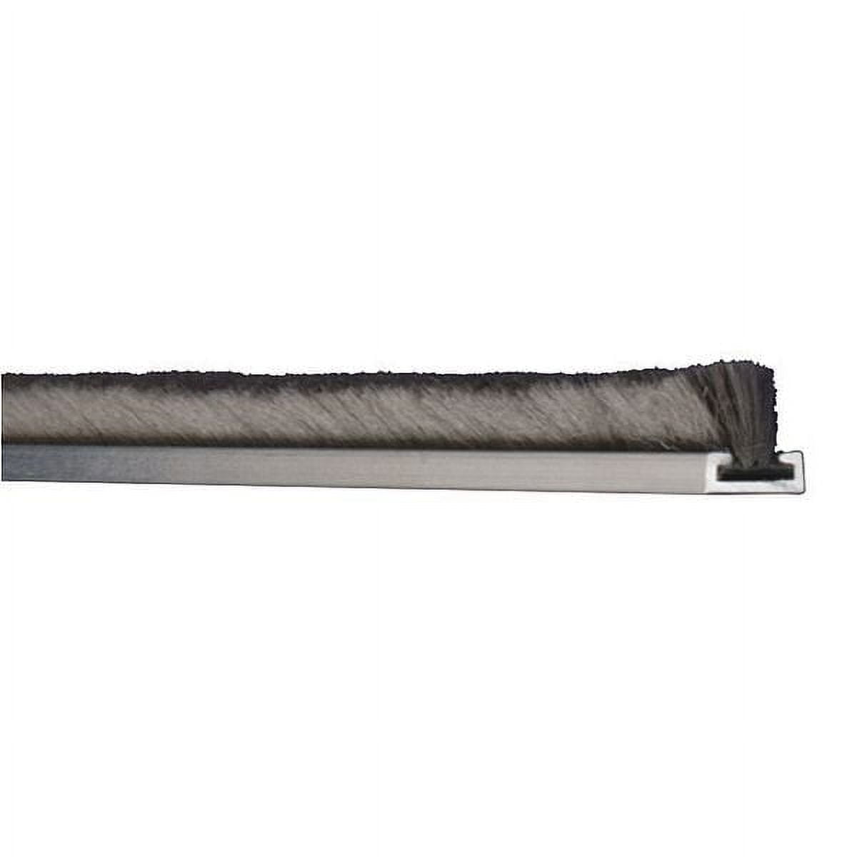 Pemko 7ft Double Door Weatherstrip, Pile Insert, Aluminum Flange, Gray ...