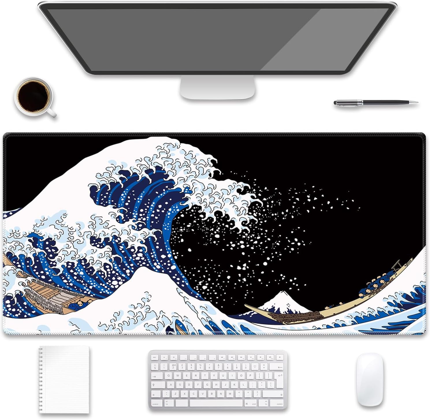 Pemlari Large Extended Gaming Mouse Pad (35.4x15.7 inch, 3 mm Thick ...