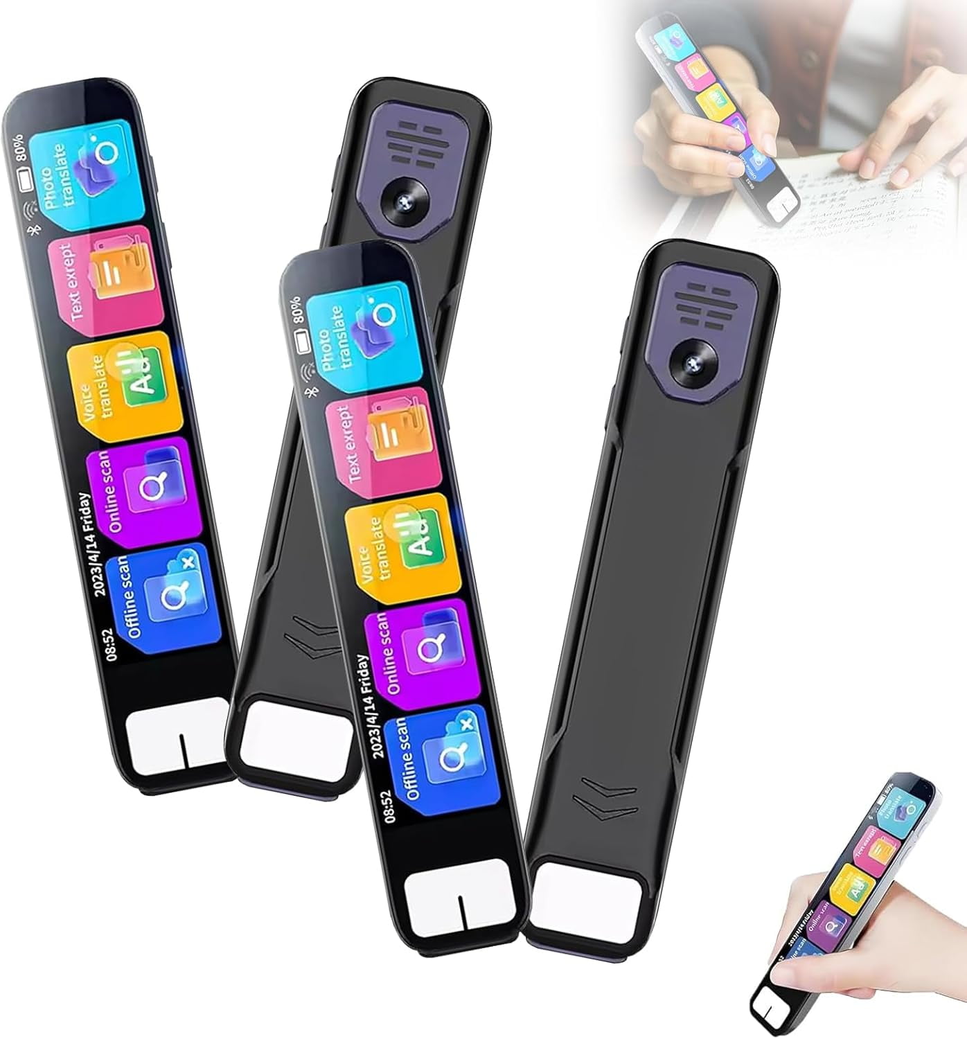 Pen,AI Scanning Smart Translator Pens with HD Touchscreen,Offline ...