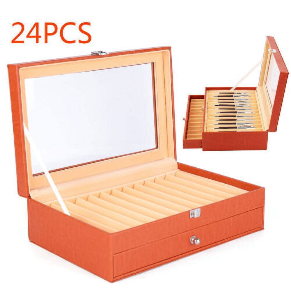 Pen Case Storage Box Fountain Pen Display Box Case 2 Layer Thanksgiving ...