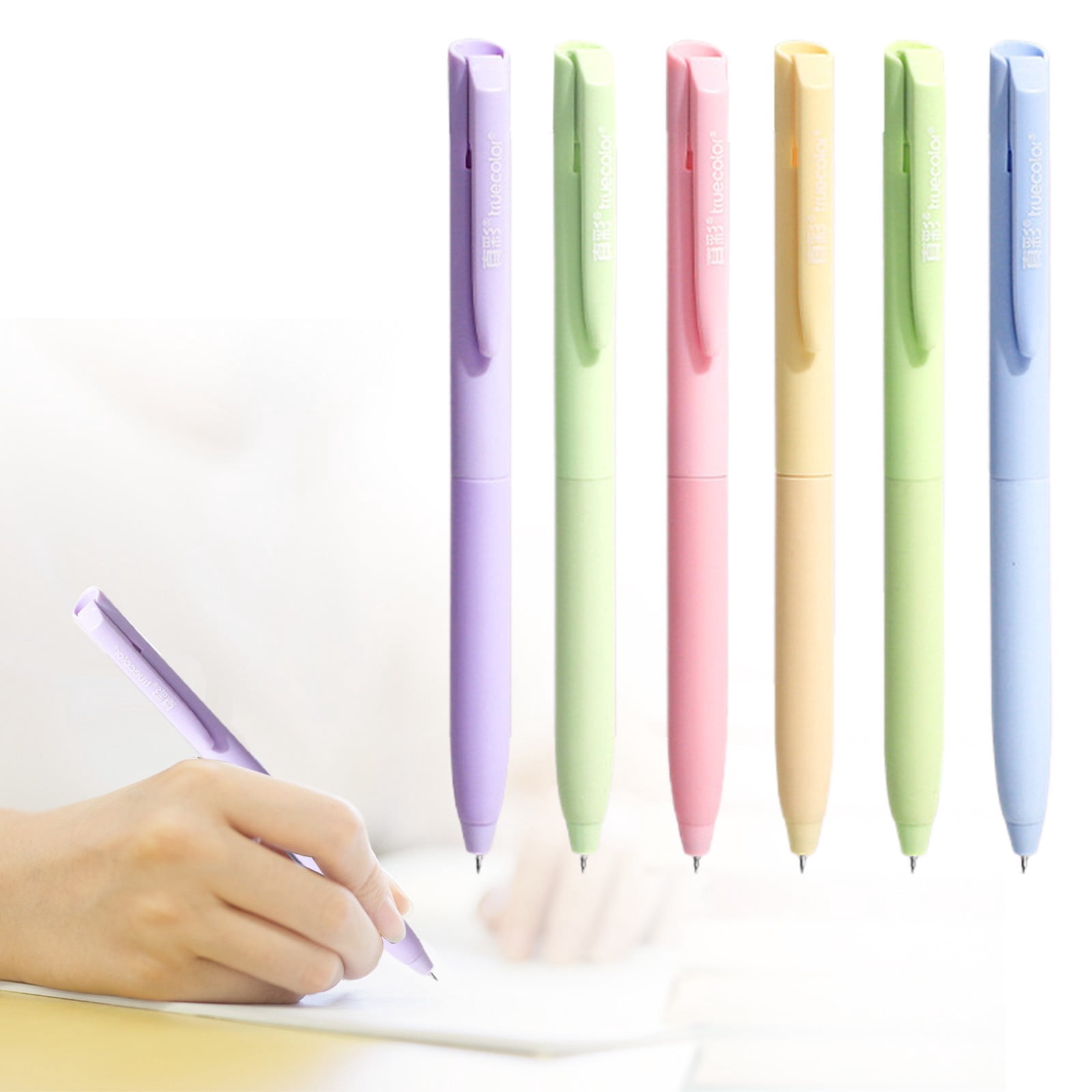 Pen,Colored Gel Pens For Note Taking 6PCS Gel Pens Colored Ink & No ...