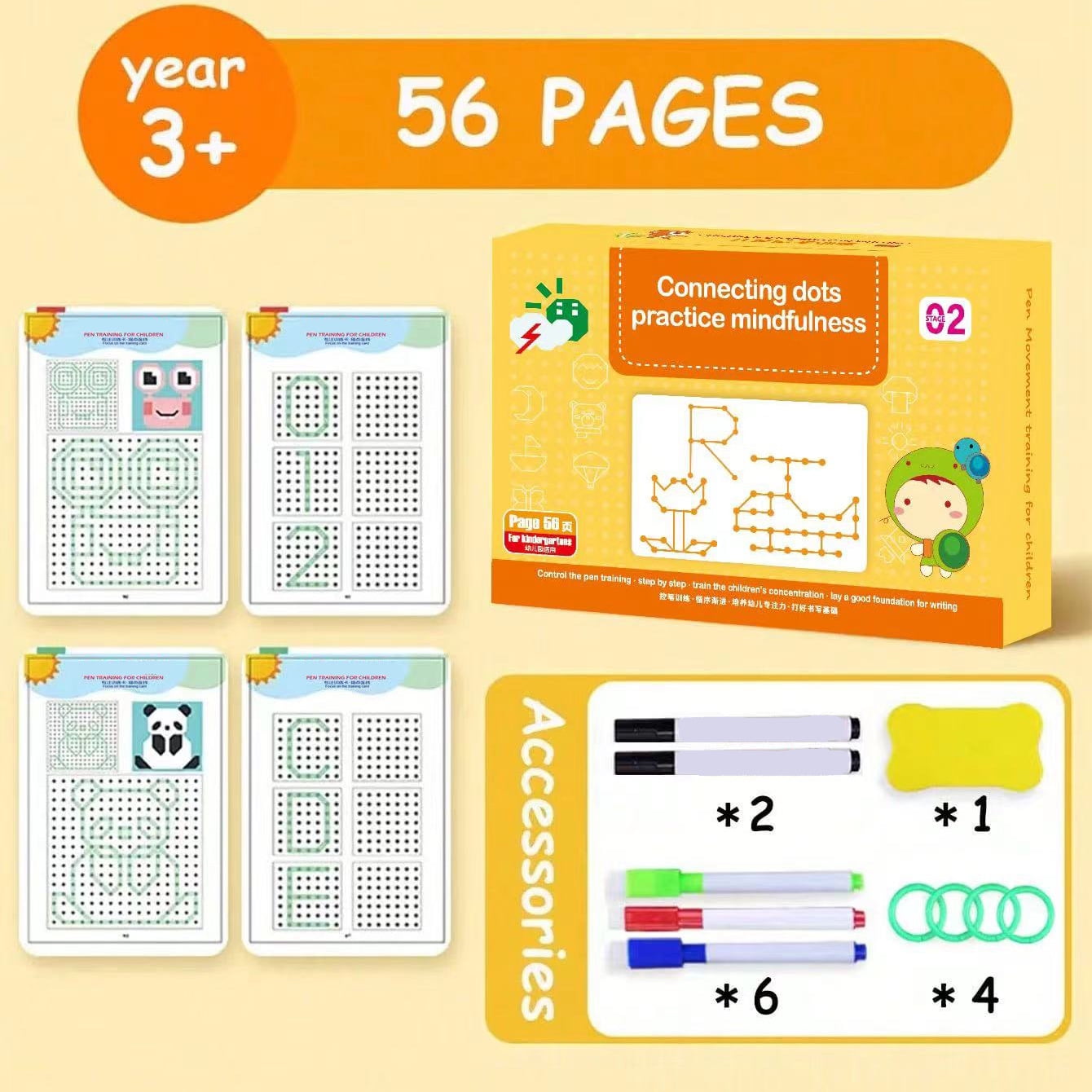 Pen Control Training This Kindergarten Erasable Writing Paper Fun ...