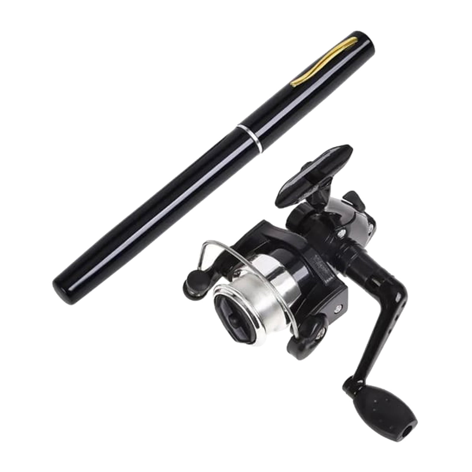 Pen Fishing Rod With Reel Mini Pole Rotating Fishing Wheel For Outdoor ...