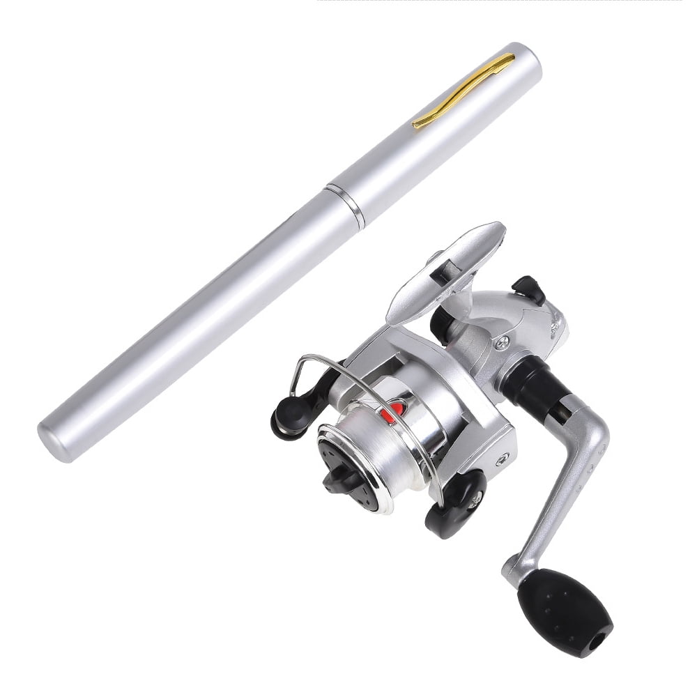 Pen Fishing Rod and Reel Combo Aluminum Alloy Mini Telescopic Pocket ...