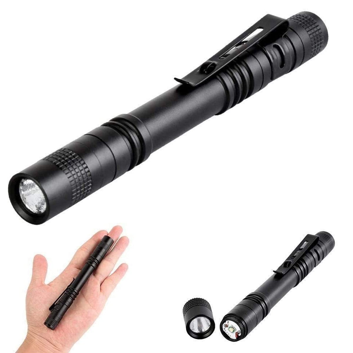 Pen Flashlight, LED Mini Penlight with Clip, Super Bright Handheld Pen ...