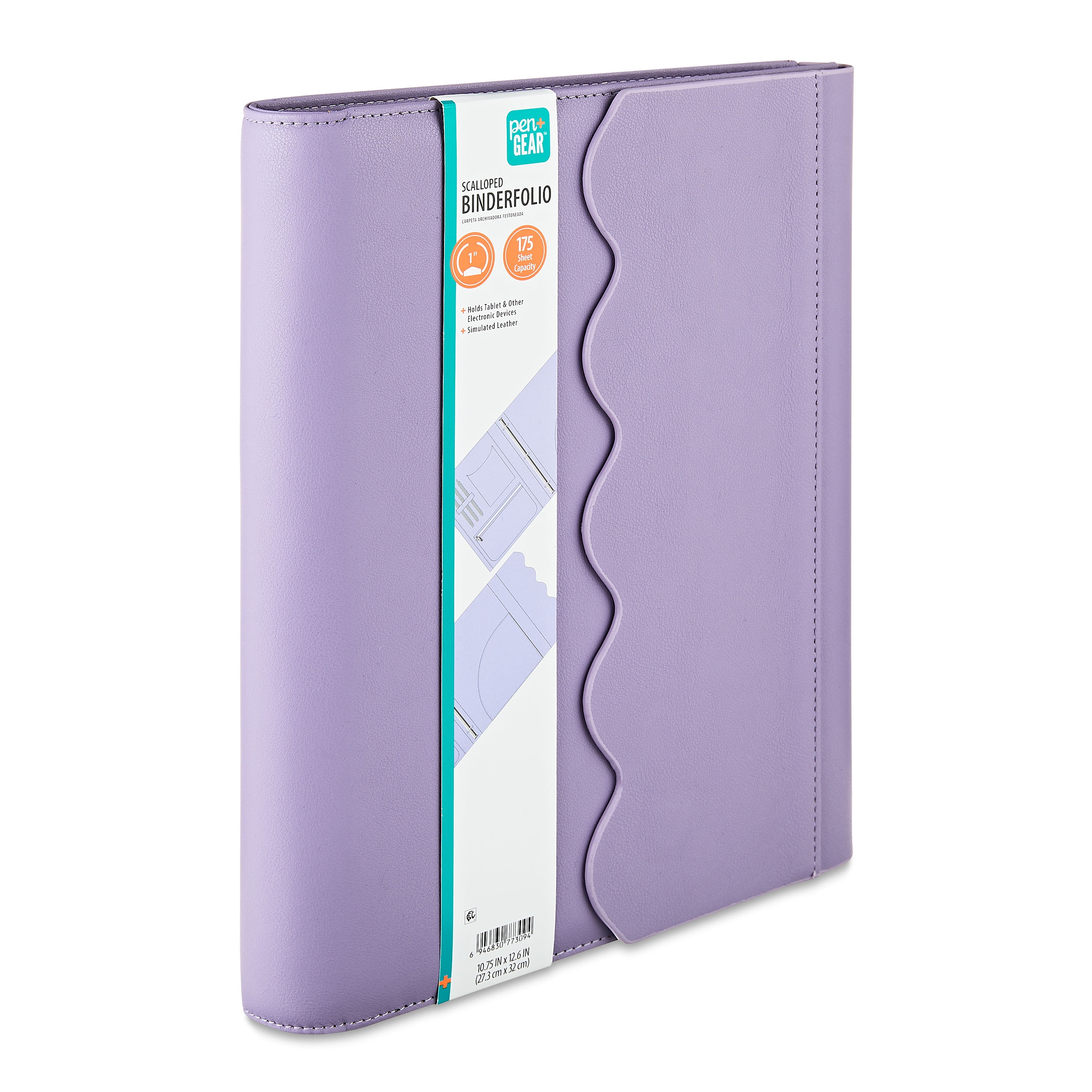 Brandclub - Pen+Gear BINDERFOLIO SCALLOPPED LAVENDER SKY