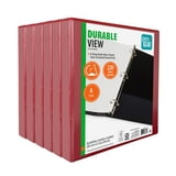 Pen + Gear Durable 1-Inch Slanted D-Ring Binder, Red, 6 Pack - Walmart.com