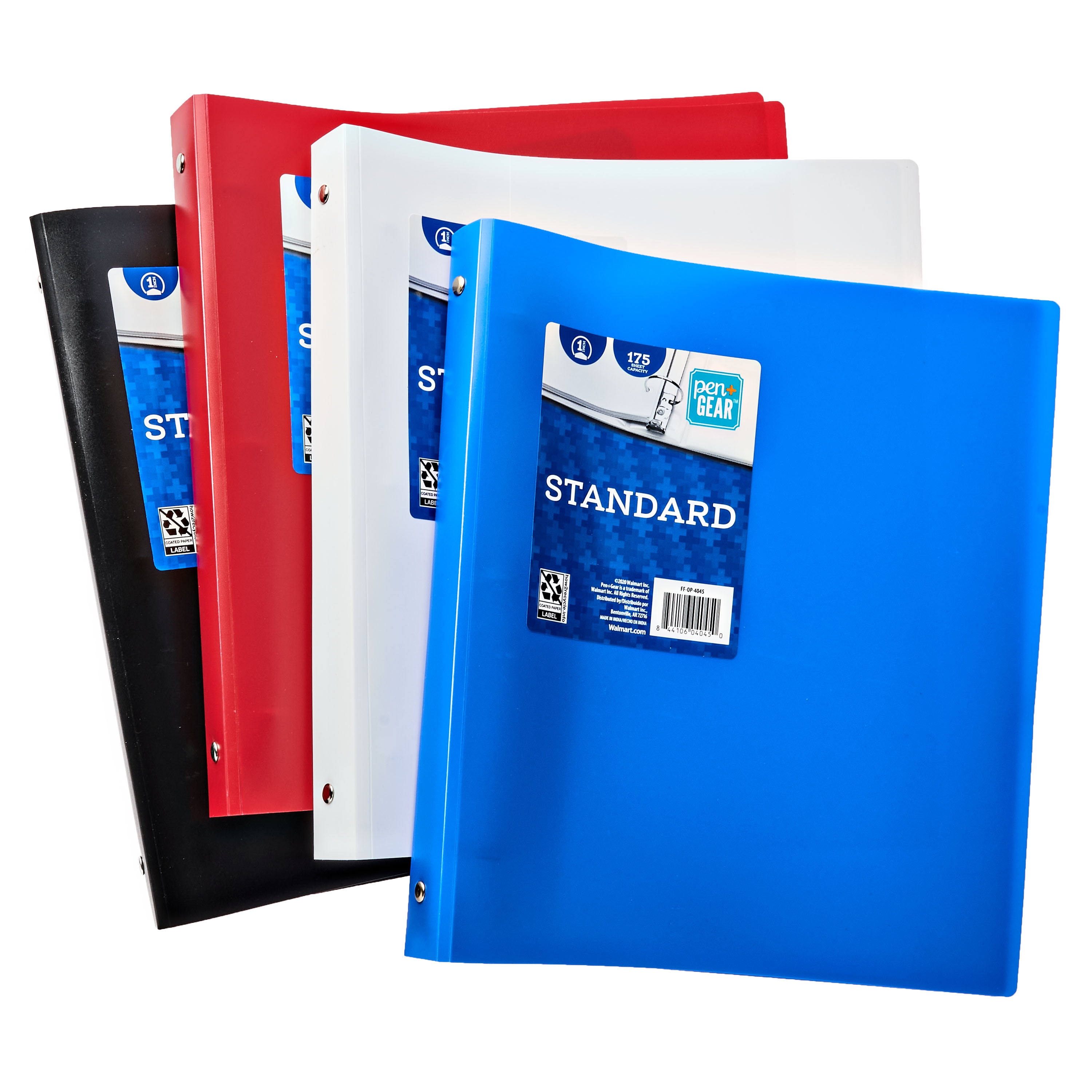 Pen + Gear 1 Inch Poly Ring Binder, Assorted Color - Walmart.com