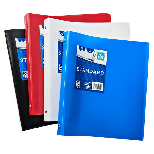 Pen + Gear 1 Inch Poly Ring Binder, Assorted Color - Walmart.com