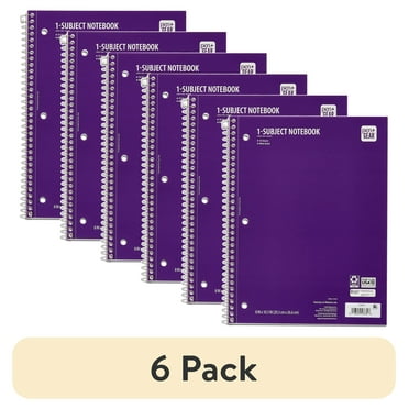 (4 pack) Pen + Gear College Ruled Poly 1-Subject Notebook with Inside ...