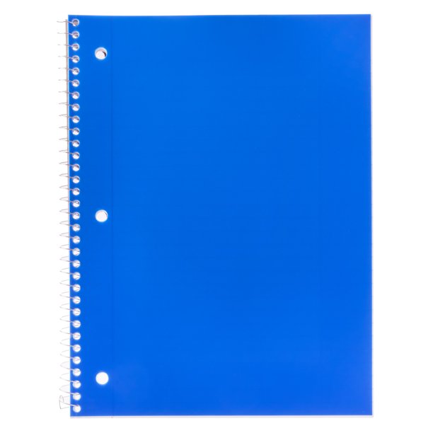Pen+Gear 1-Subject Notebook, Wide Ruled, 80 Sheets, Blue - Walmart ...
