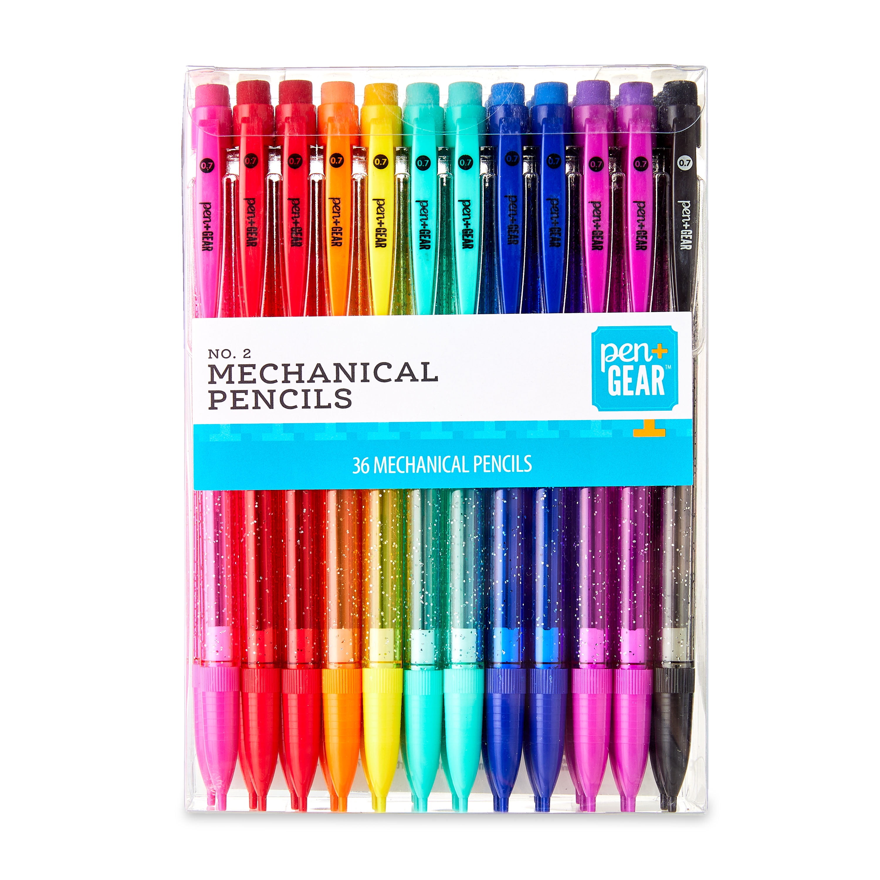 Pen+Gear #2 Glitter Disposable Mechanical Pencils, 0.7mm, 36 Count ...